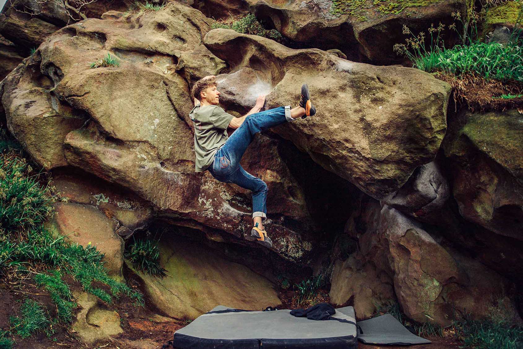 Sustainable denim jeans for climbing and everyday wear – 3RD ROCK
